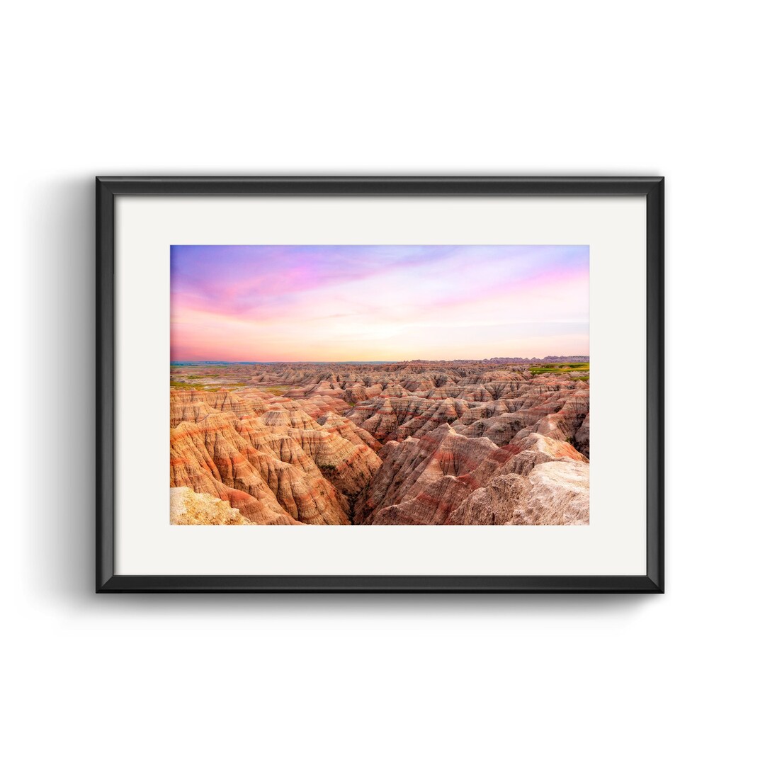 BADLANDS PRINT, Badlands Photography, Badlands Wall Decor, Badlands ...
