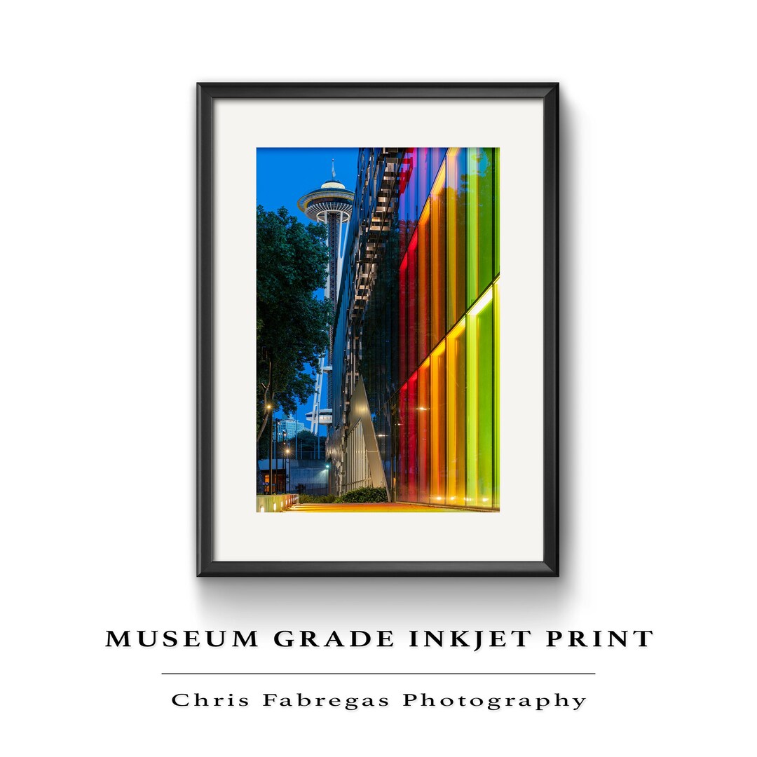 Seattle Space Needle Photography: Rainbow Opera House Art Print - Etsy