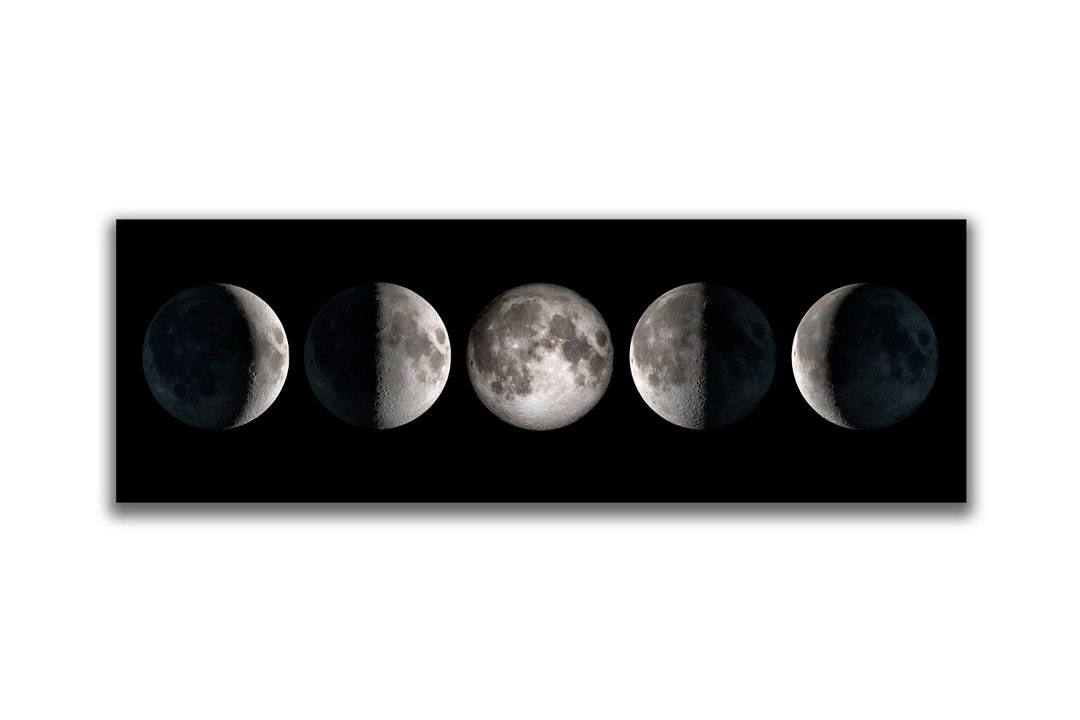 Moon Phases Photography Poster: Archival Wall Art (digital Download) - Etsy