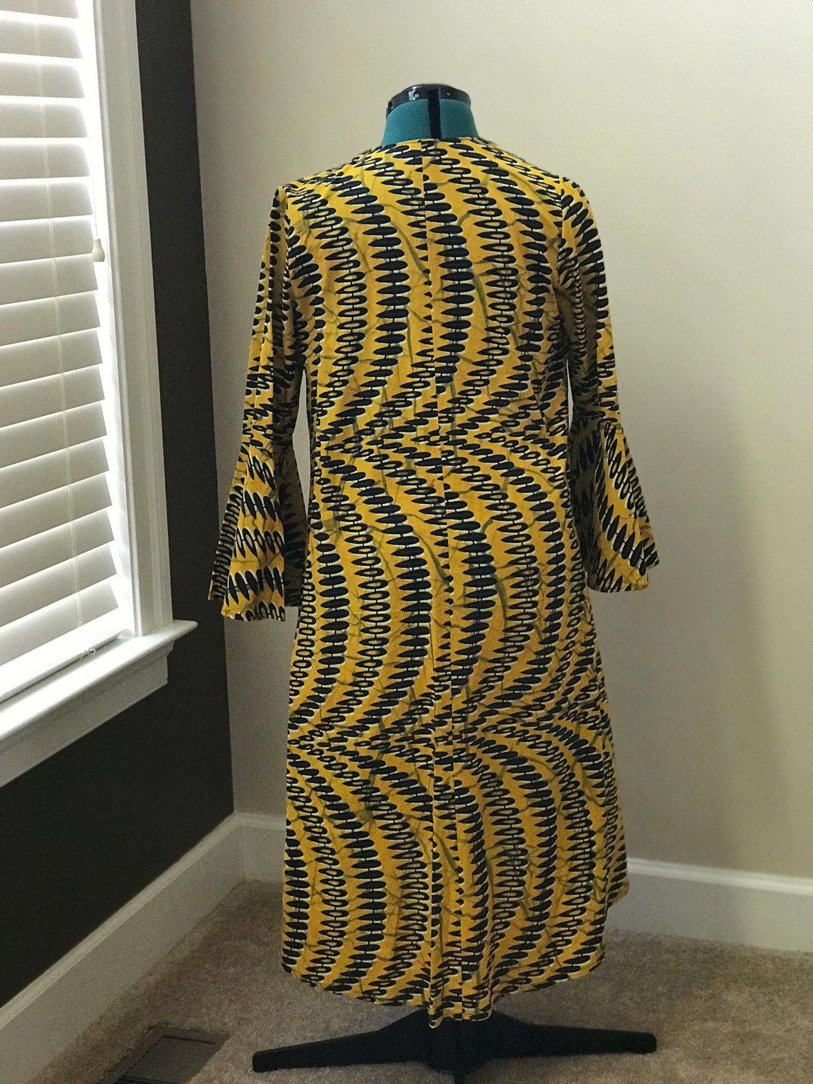 Bell Sleeve Duster, Duster, Ankara Duster, African Fabric Duster, High ...