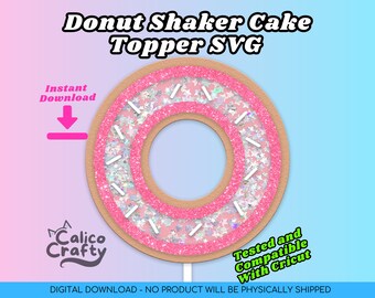 Circle Shaker Cake Topper SVG Cake Topper SVG Cake Topper Shaker Cake ...