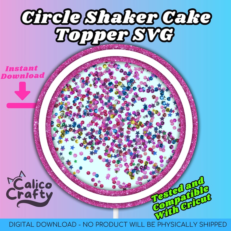 Shaker Cake Topper Svg - Etsy