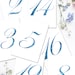 Blue Table Numbers, Beach Wedding Decor, Printable Table Numbers ...
