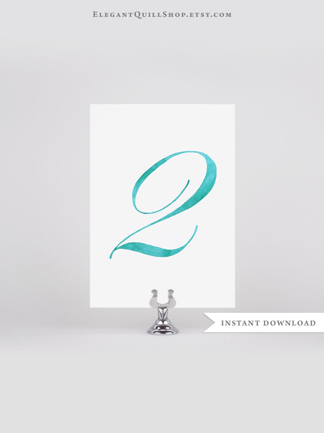 Turquoise Table Numbers, Beach Wedding Decor, Printable Table Numbers ...