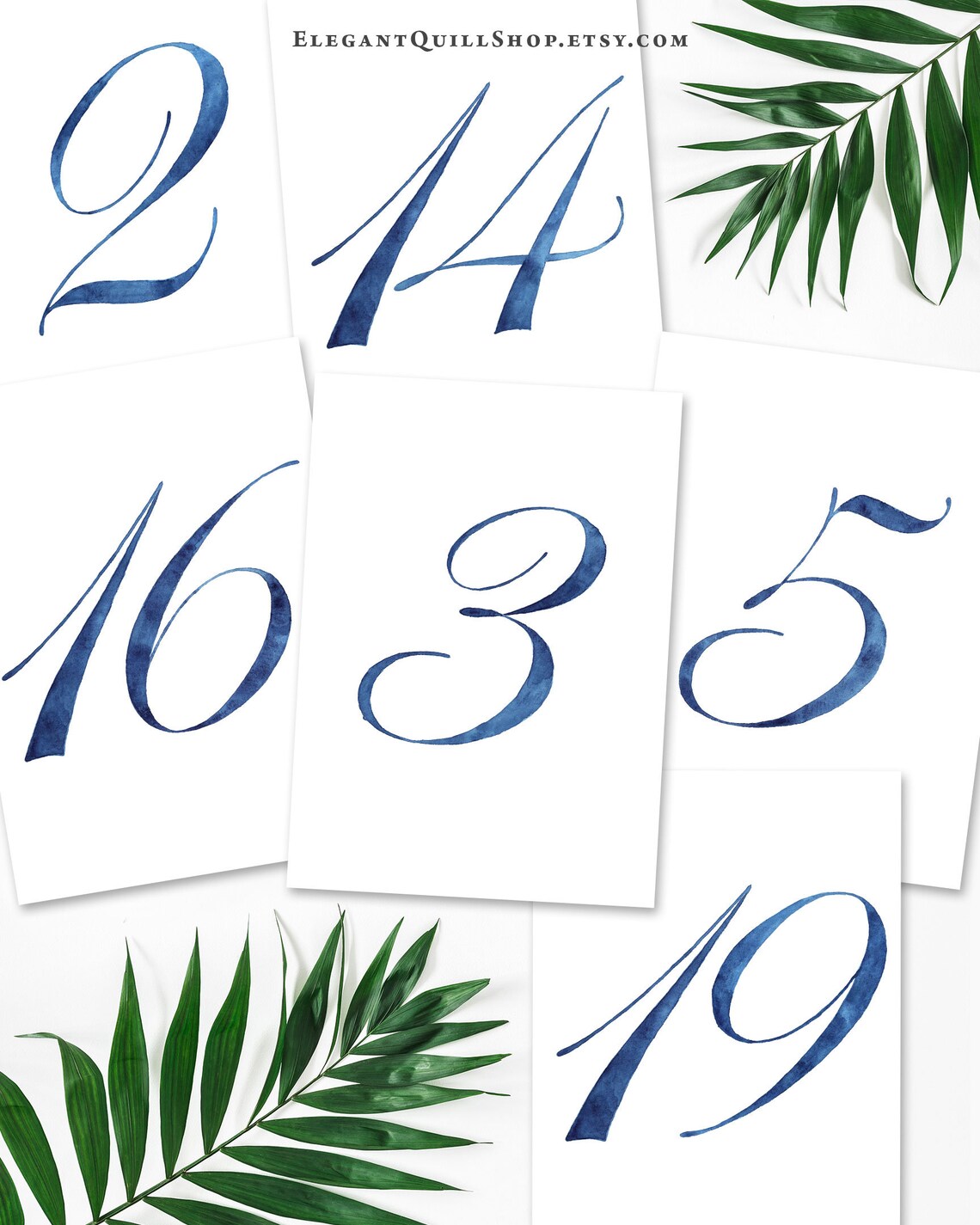 Navy Blue Table Numbers Beach Wedding Decor Digital - Etsy
