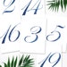 Navy Blue Table Numbers, Beach Wedding Decor, Digital Download ...