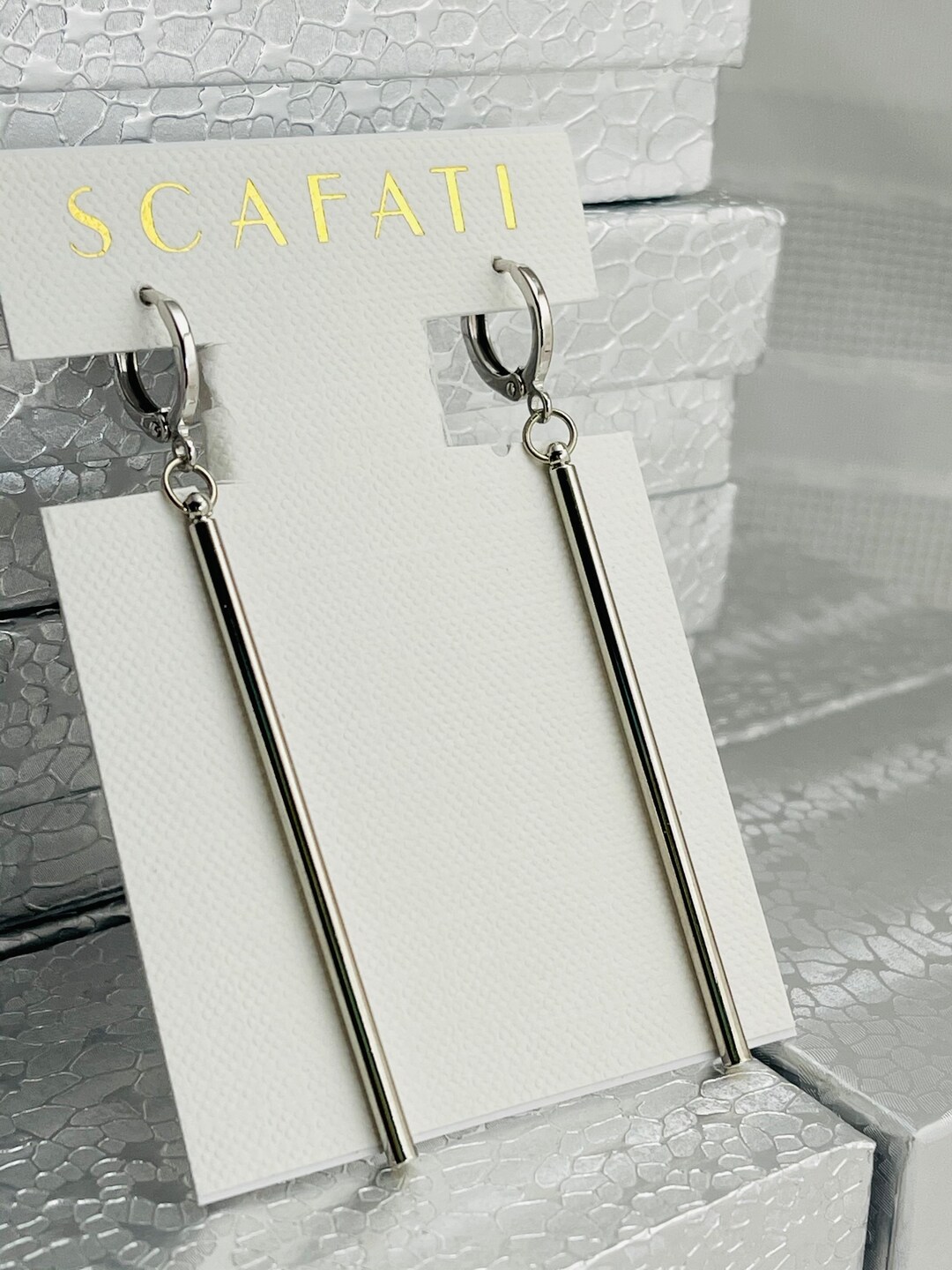 Minimalist Earrings, Bar Earrings, Line Earrings, Geometric Earrings ...