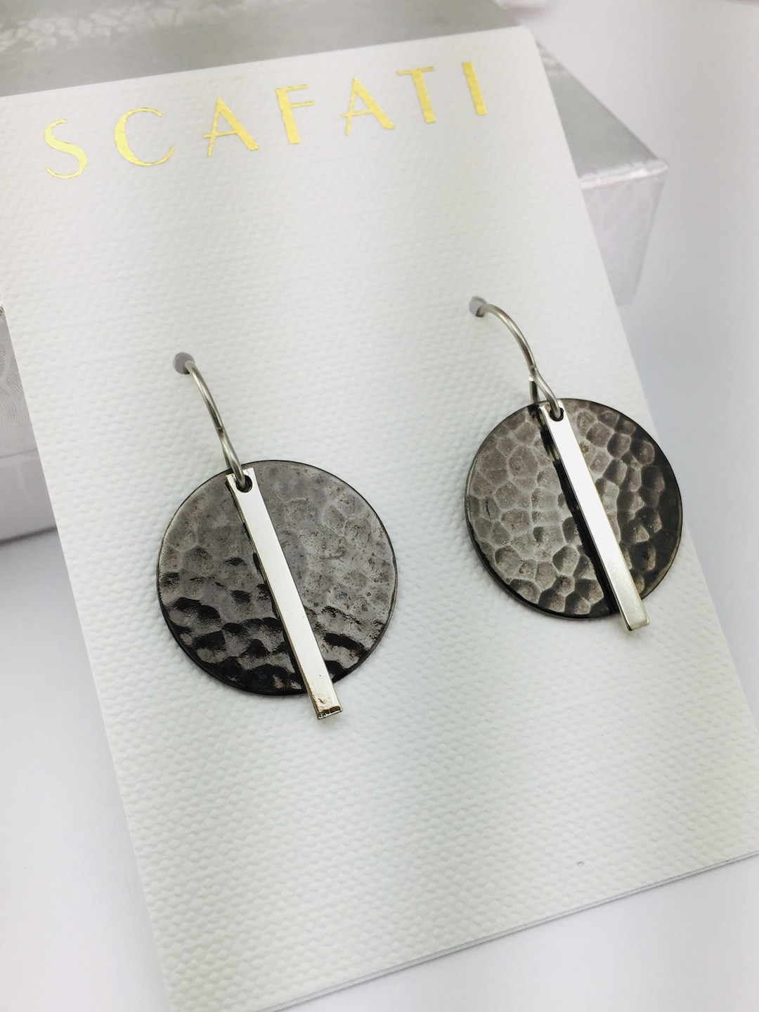 Geometric Earrings, Linear Earrings, Line Earrings, Black Earrings ...