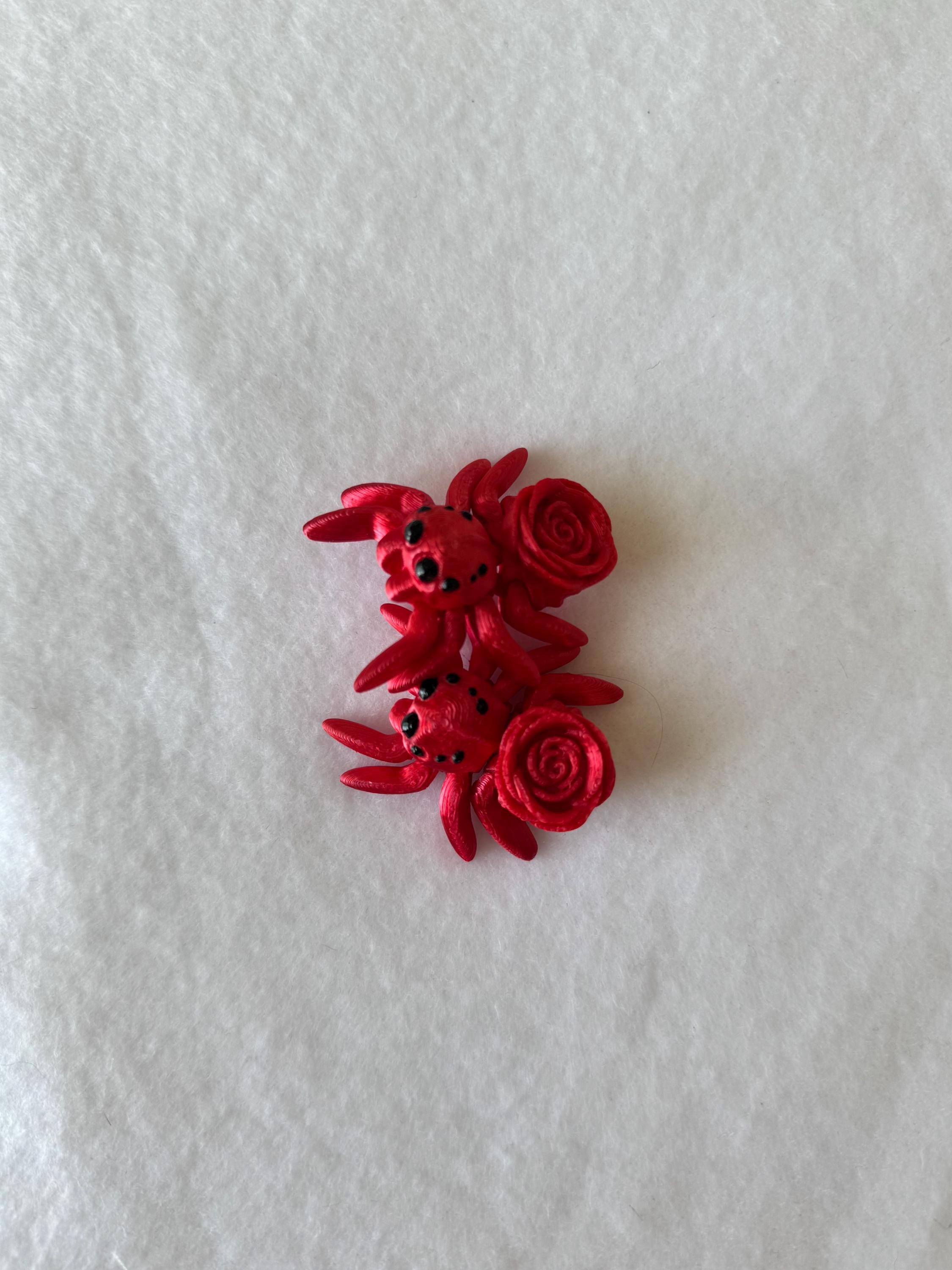 Rose Spiders | Articulated Spiders | Valentine Spiders | 3D Printed ...