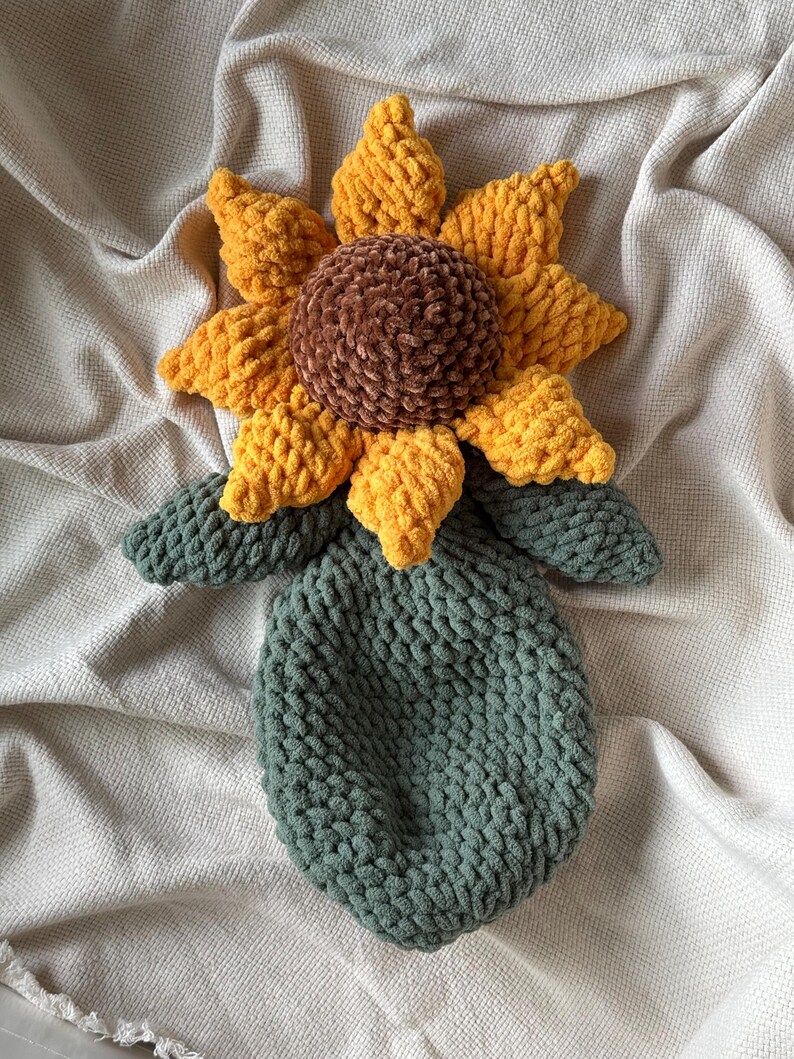 Sunflower Plushie Flower Stuffed Animal Security Blanket Sunflower ...