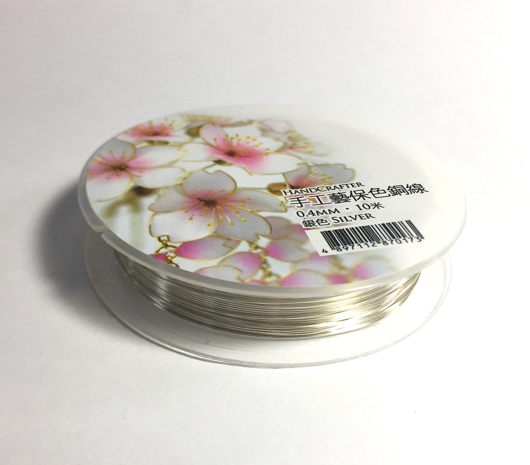 Silver Colored DIPPING WIRE, 1 Roll 10 Meters, 0.4mm, Thin Wire to Make ...