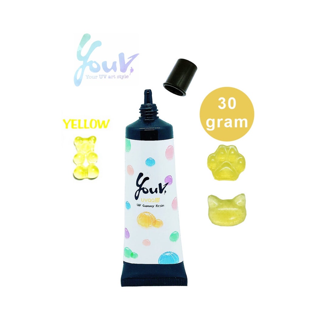 UV YELLOW Gummy Resin One 30 Gram Tube Make Gummy Jewelry - Etsy