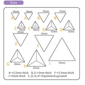 High Qualitly Triangle Mold Pyramid Mold Prism Mold Padico | Etsy