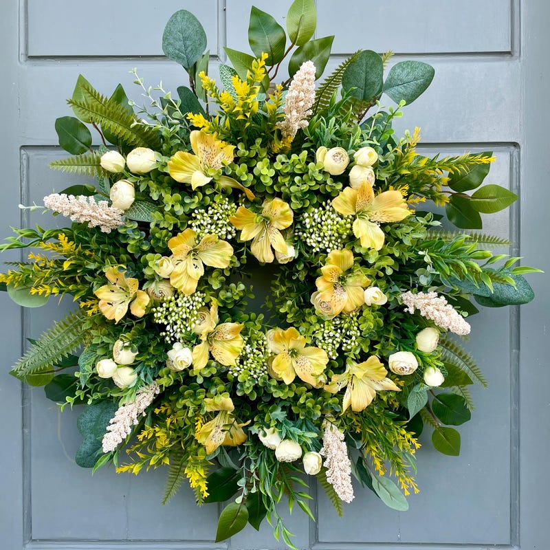 Large Spring Wreath - Etsy