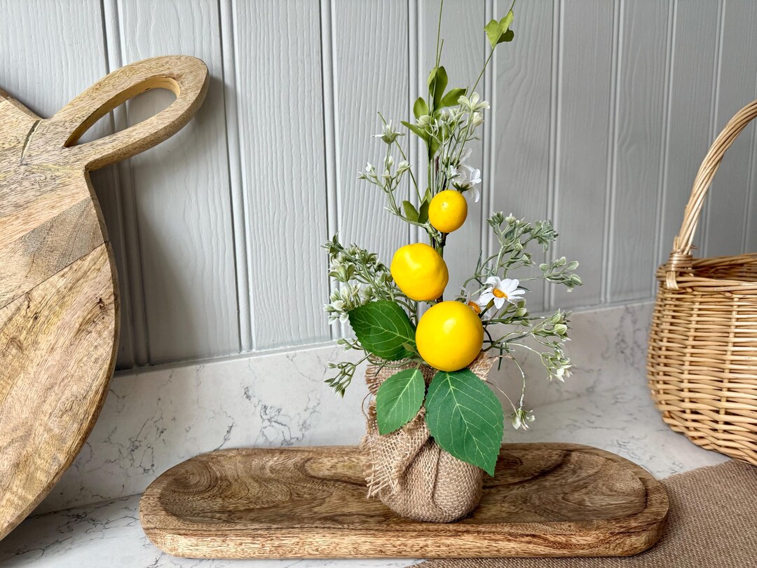 Lemon Arrangement, Country Style Fruit Arrangement, Cottage Core ...