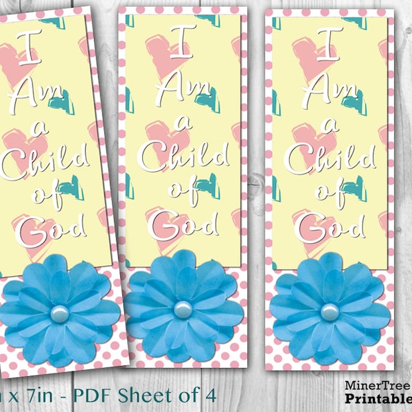 I Am a Child of God Bookmark - Etsy