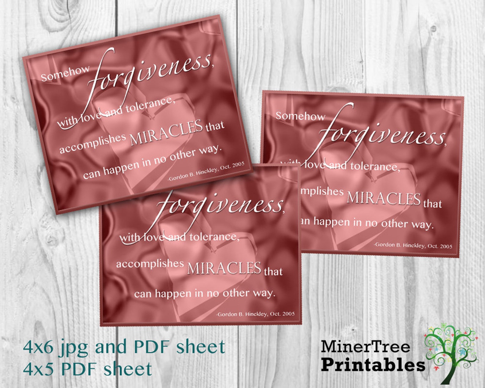 LDS Printable, Forgiveness Quote, Forgiveness Handout, LDS Quotes ...