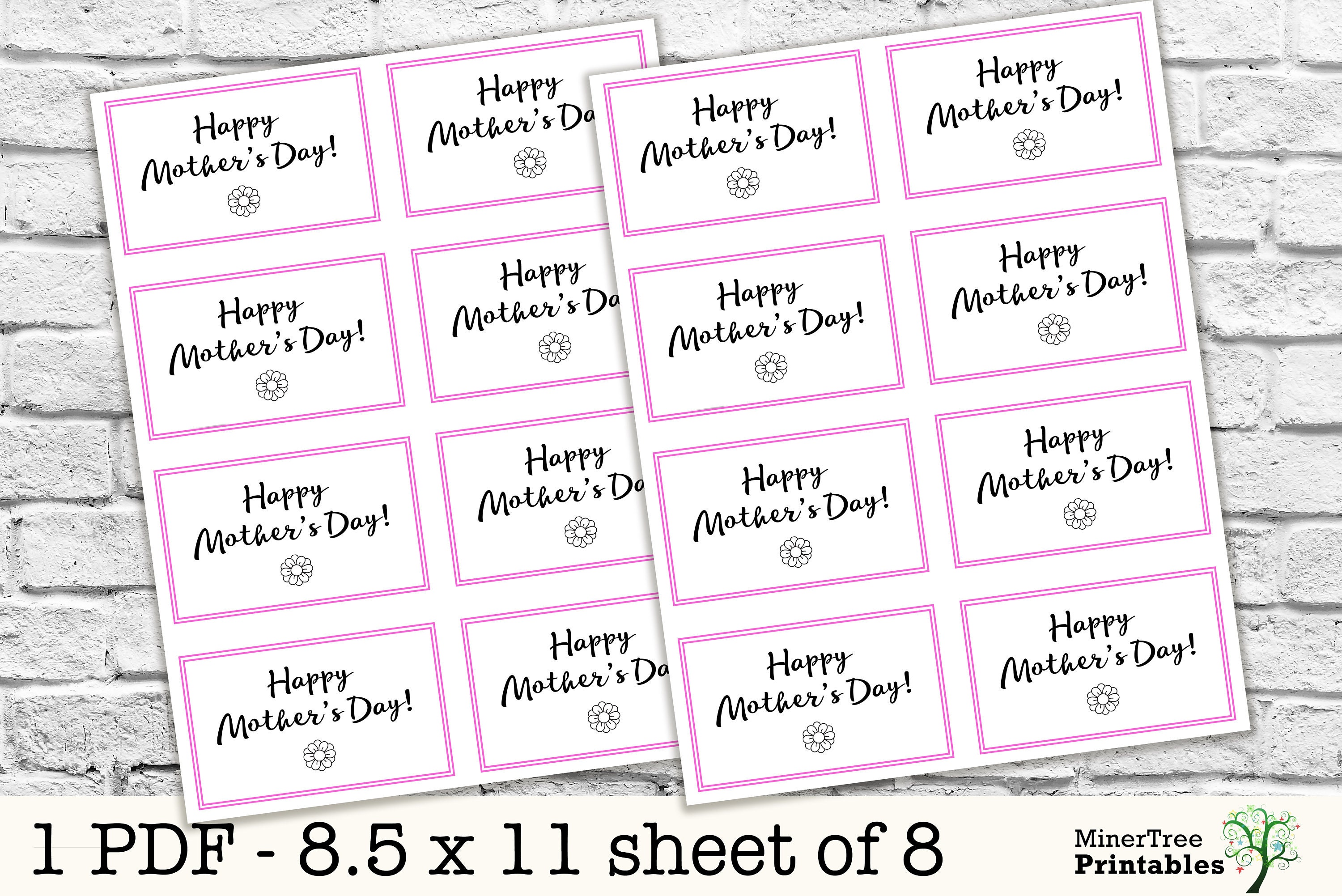 Happy Mother's Day Gift Tags, Instant Download, Printables - Etsy