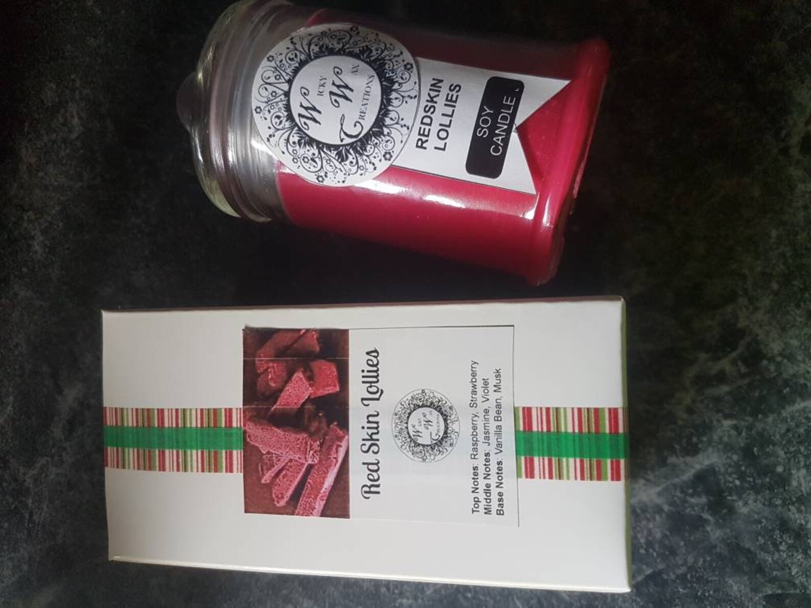 Red Skin Lollies Candle - Etsy
