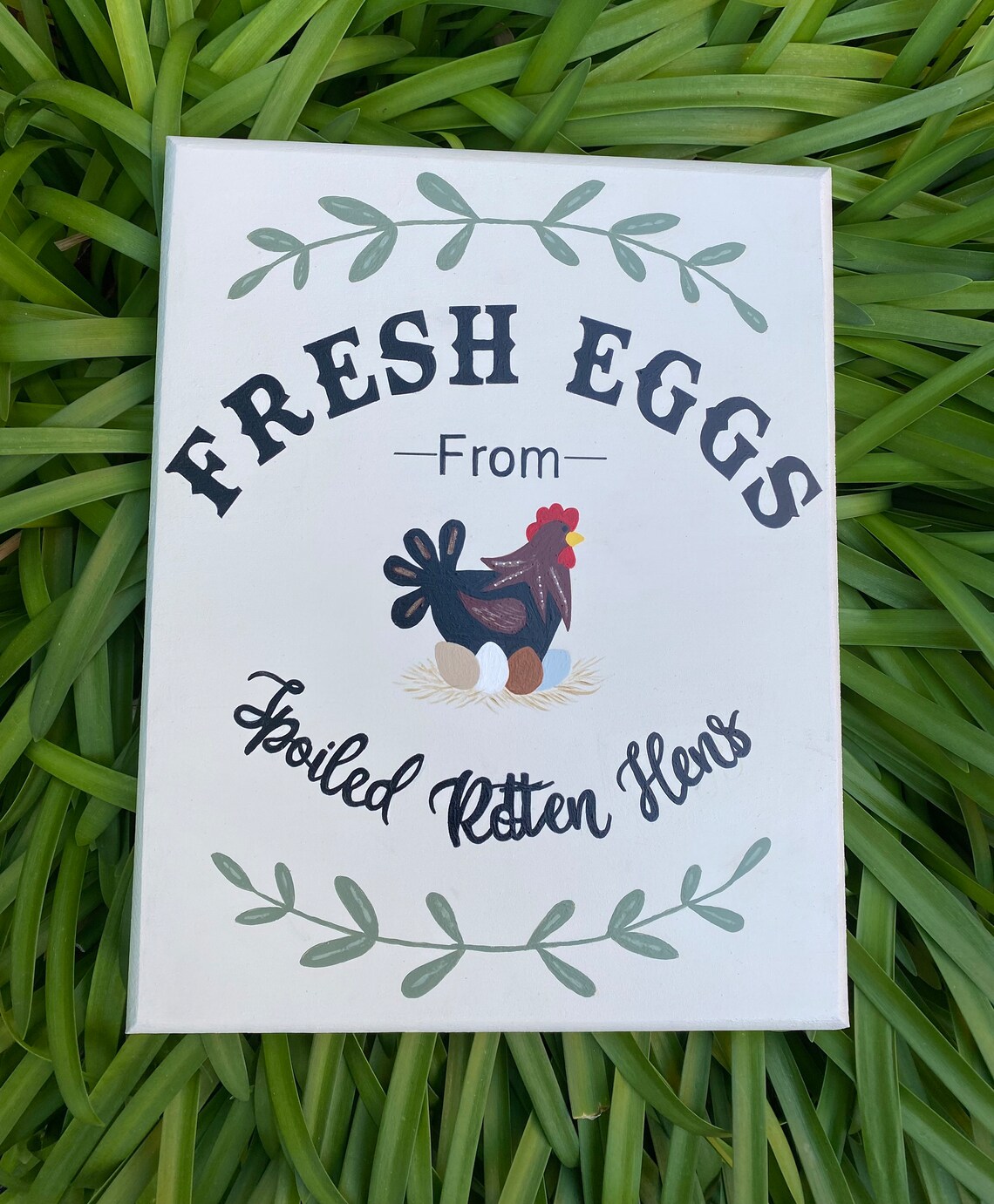 Chicken Coop Sign, “fresh Eggs From Spoiled Rotten Hens” ~chicken Coop ...