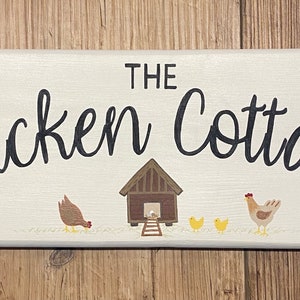Chicken Coop Sign~the Chicken Cottage ~chicken Coop Decor~country Decor ...