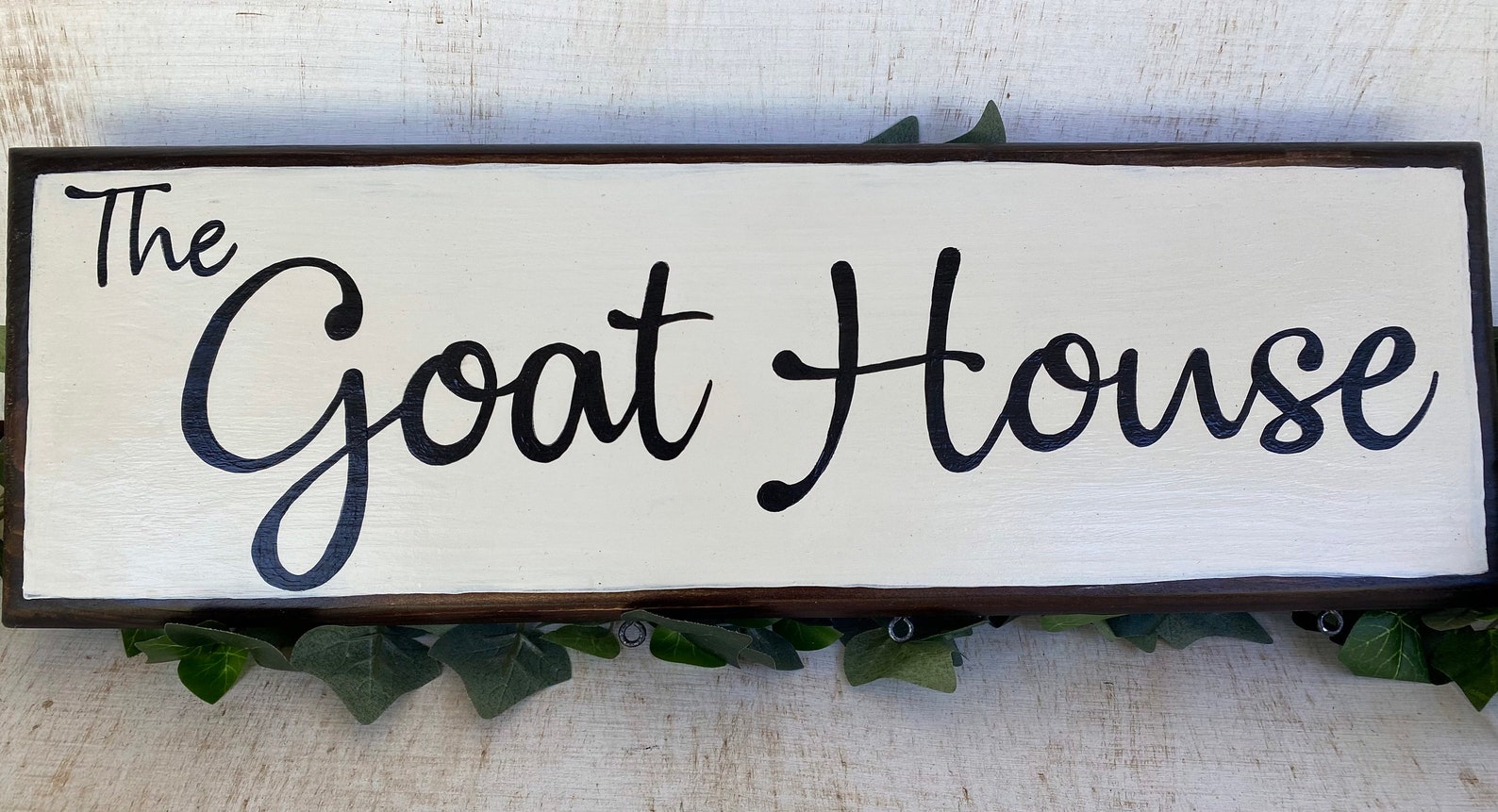 Goat House Wood Sign, Rustic Farmhouse Decor - Etsy