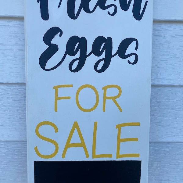 Fresh Eggs Sign - Etsy