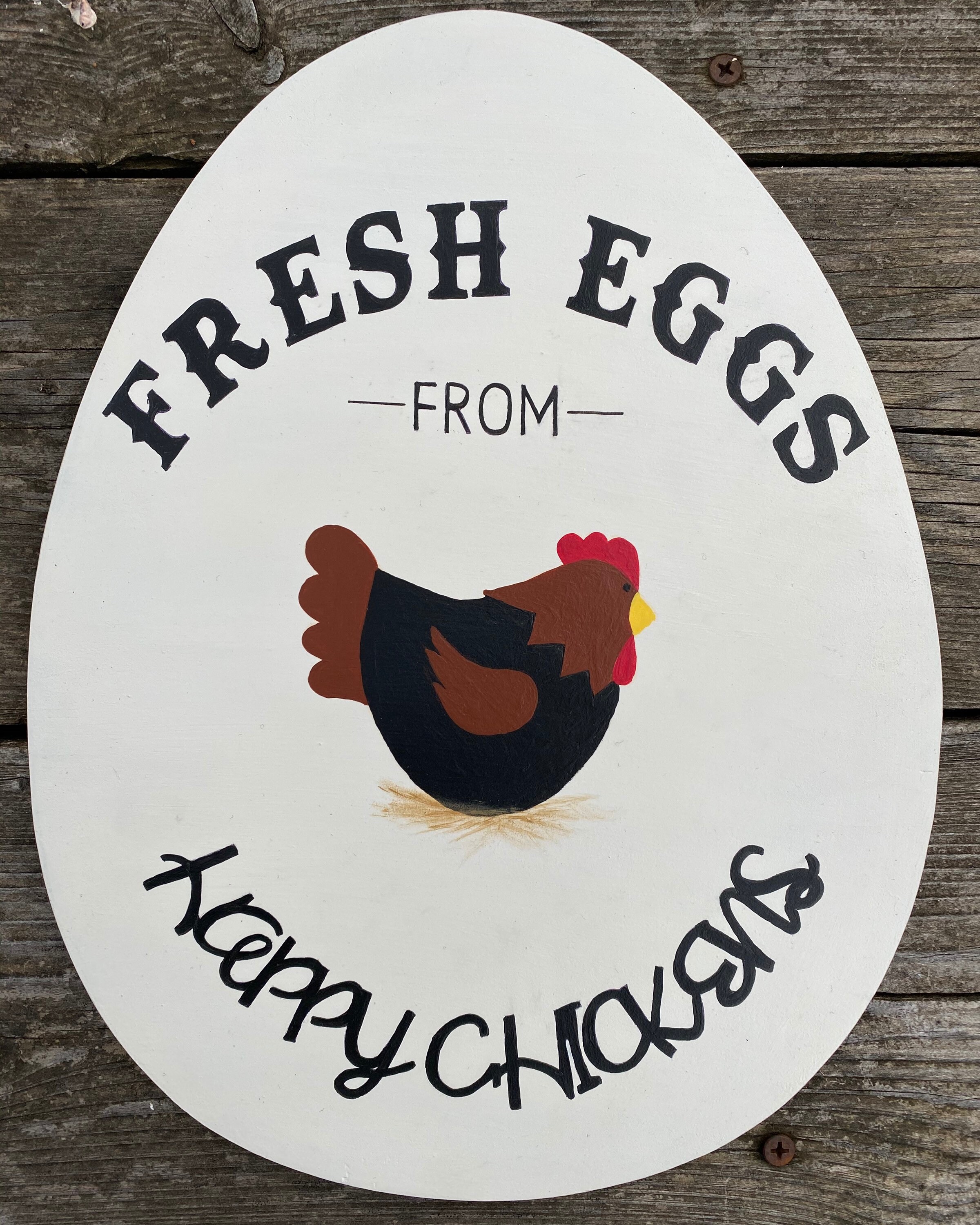Chicken coop signFresh Eggs from Happy ChickensChicken Coop | Etsy