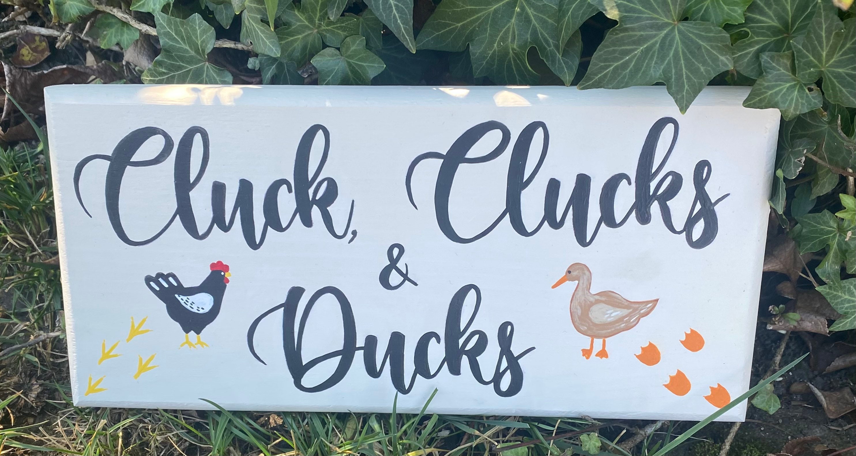 Chicken and Duck Decorchicken/duck Coop Cluck Clucks and - Etsy