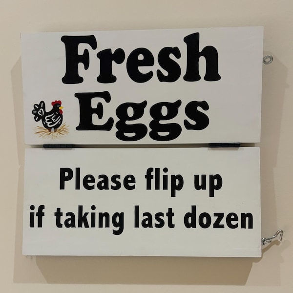 Fresh Eggs Sign - Etsy