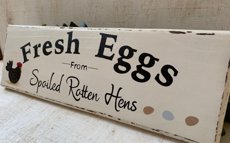 Chicken Coop Sign fresh Eggs From Spoiled Rotten Hens | Etsy