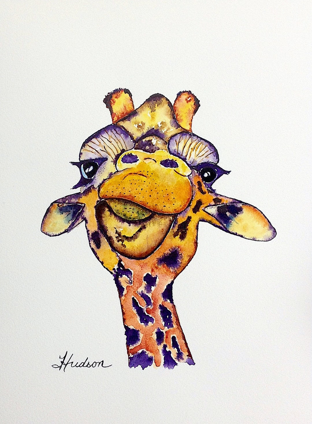 Instant Download Giraffe Print, Self Printable Wall Art, Printable Art ...