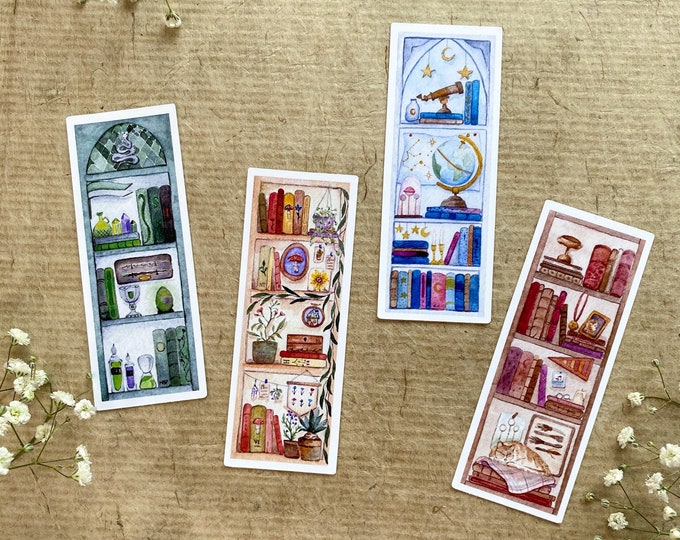 Magical Bookshelf Sticker Pack Decals: Cosy Bookshelves for Each School ...