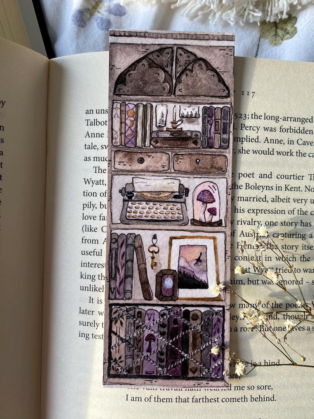 Dark Academia & Cottage Core Whimsical Bookmark. A Great Gift for Book ...