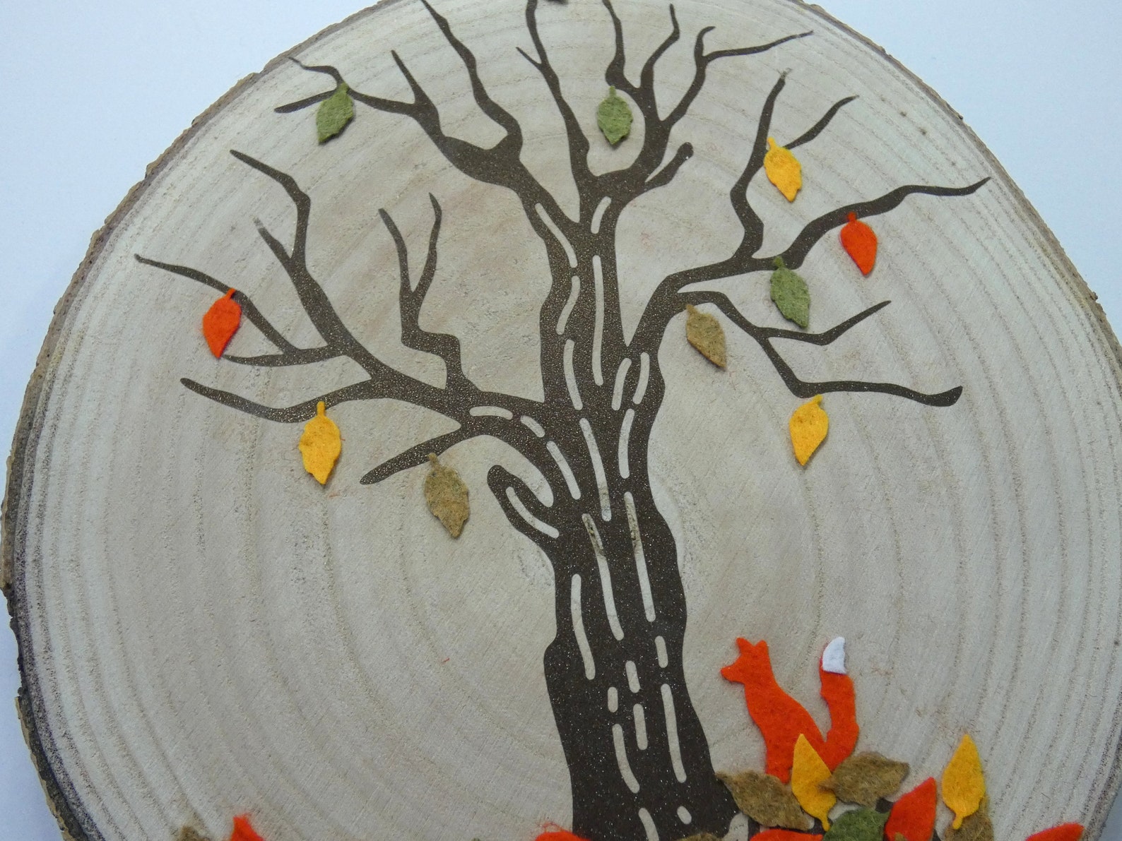 Autumnal Natural Tree Slice Wooden Tree Slice Fall Decor - Etsy