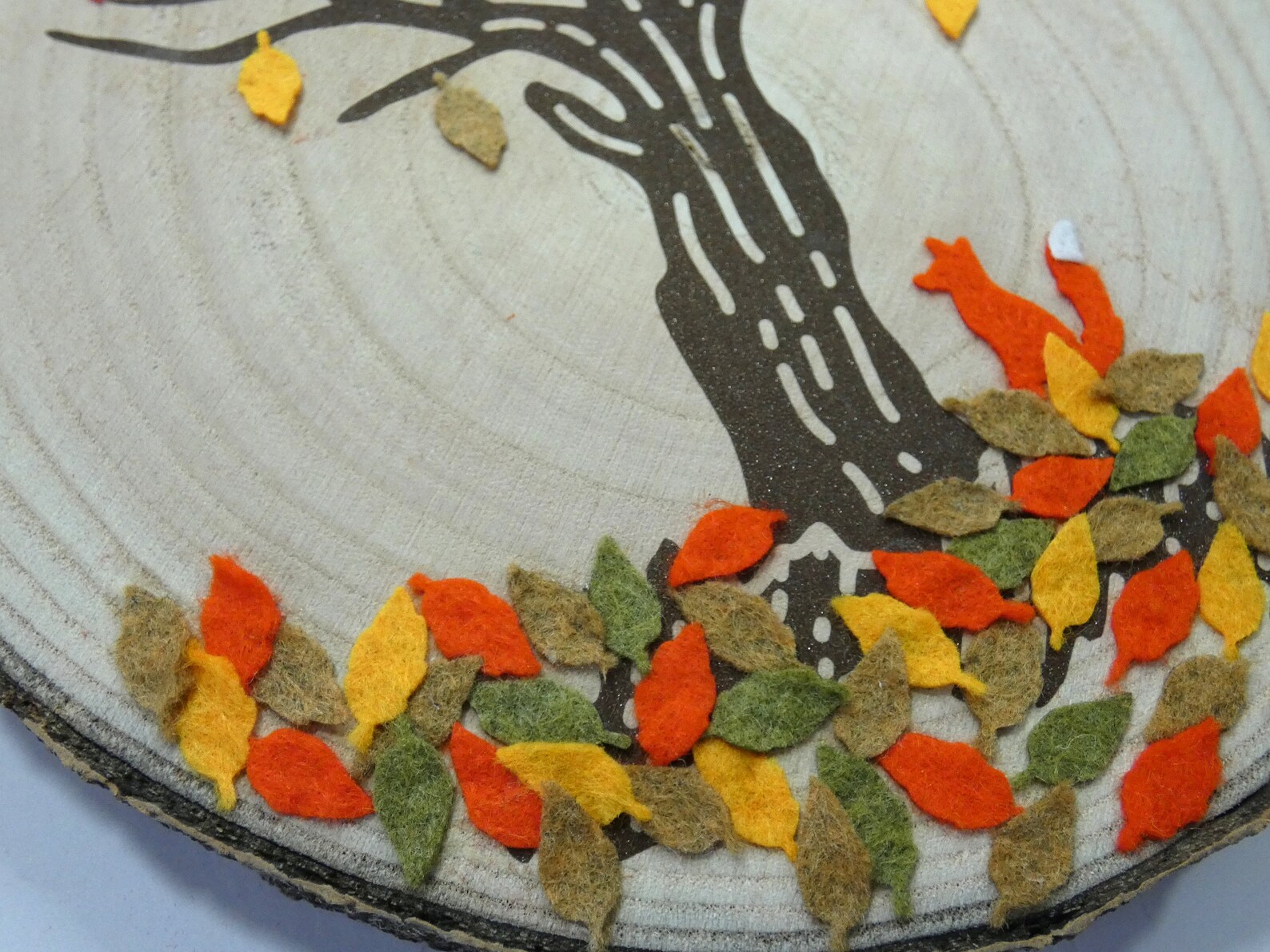 Autumnal Natural Tree Slice Wooden Tree Slice Fall Decor - Etsy
