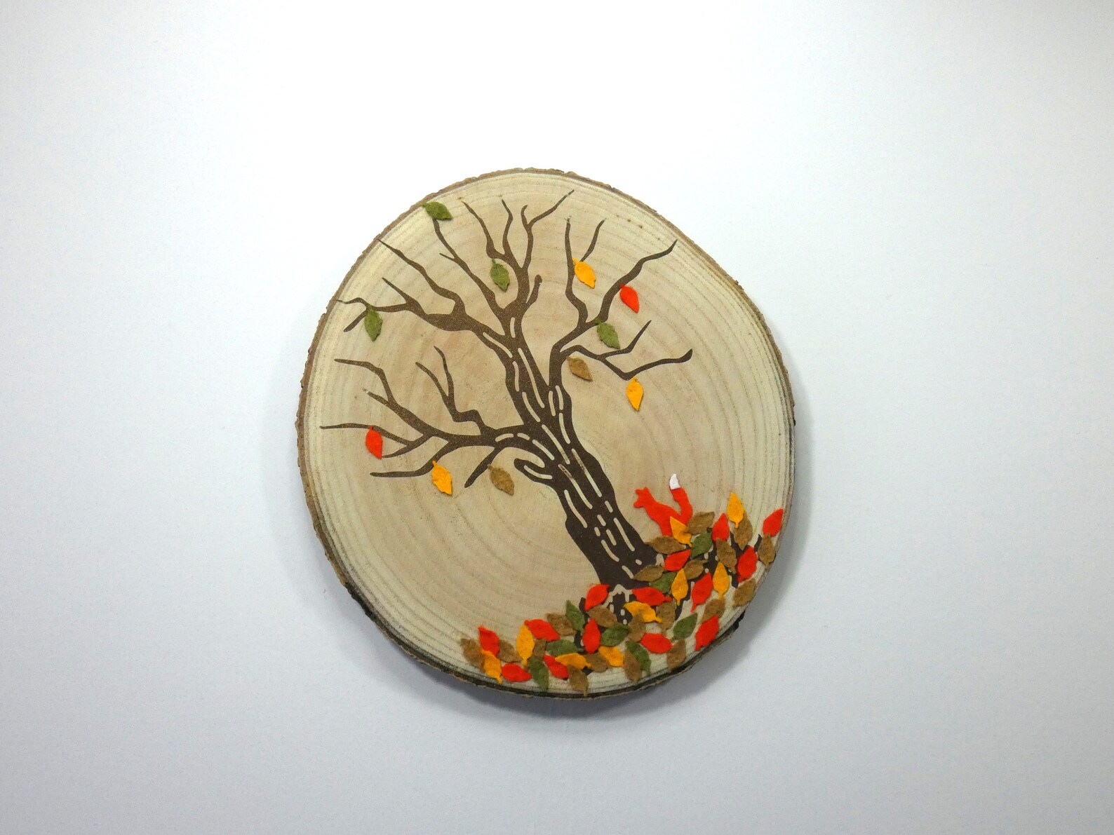 Autumnal Natural Tree Slice Wooden Tree Slice Fall Decor - Etsy