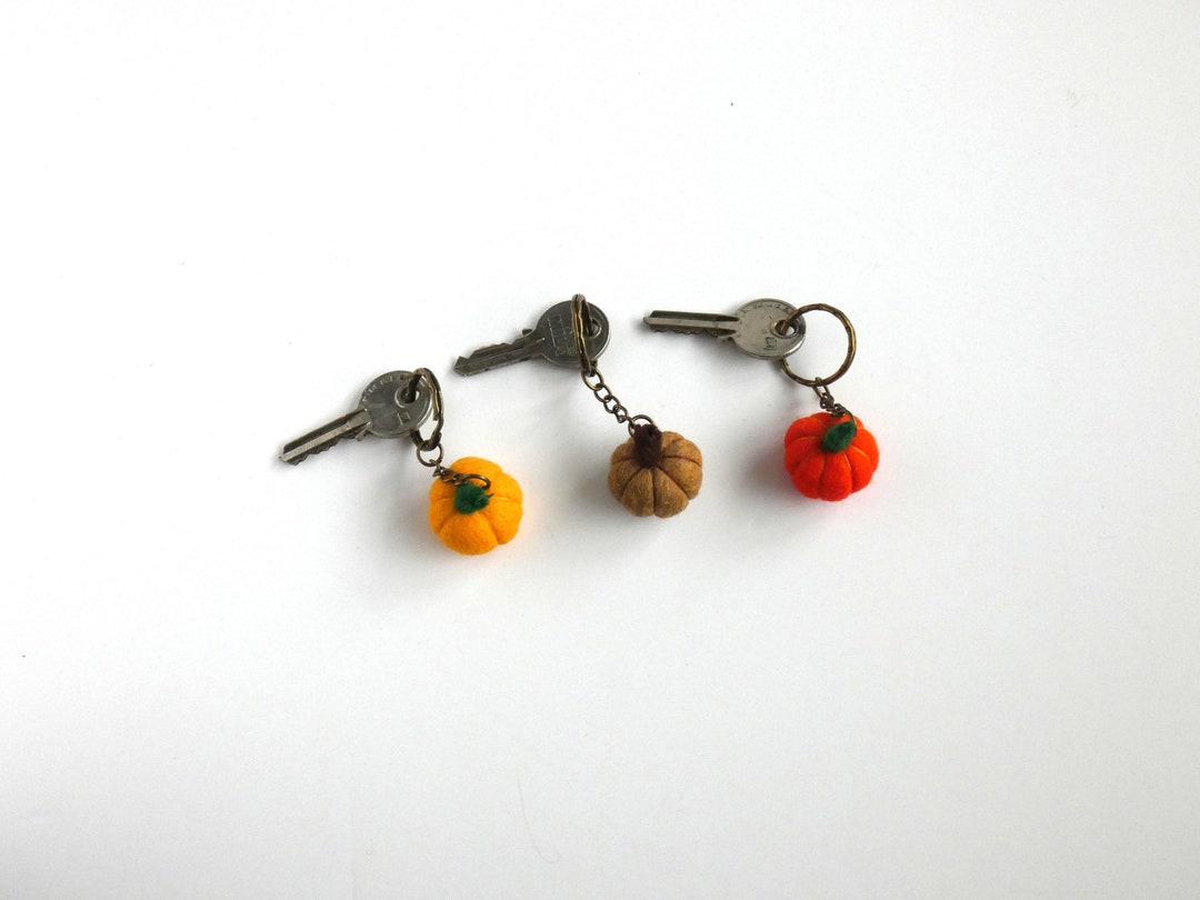Pumpkin Key Ring, Wedding Favour, Autumnal, Fall, Autumn, Thanks Giving ...