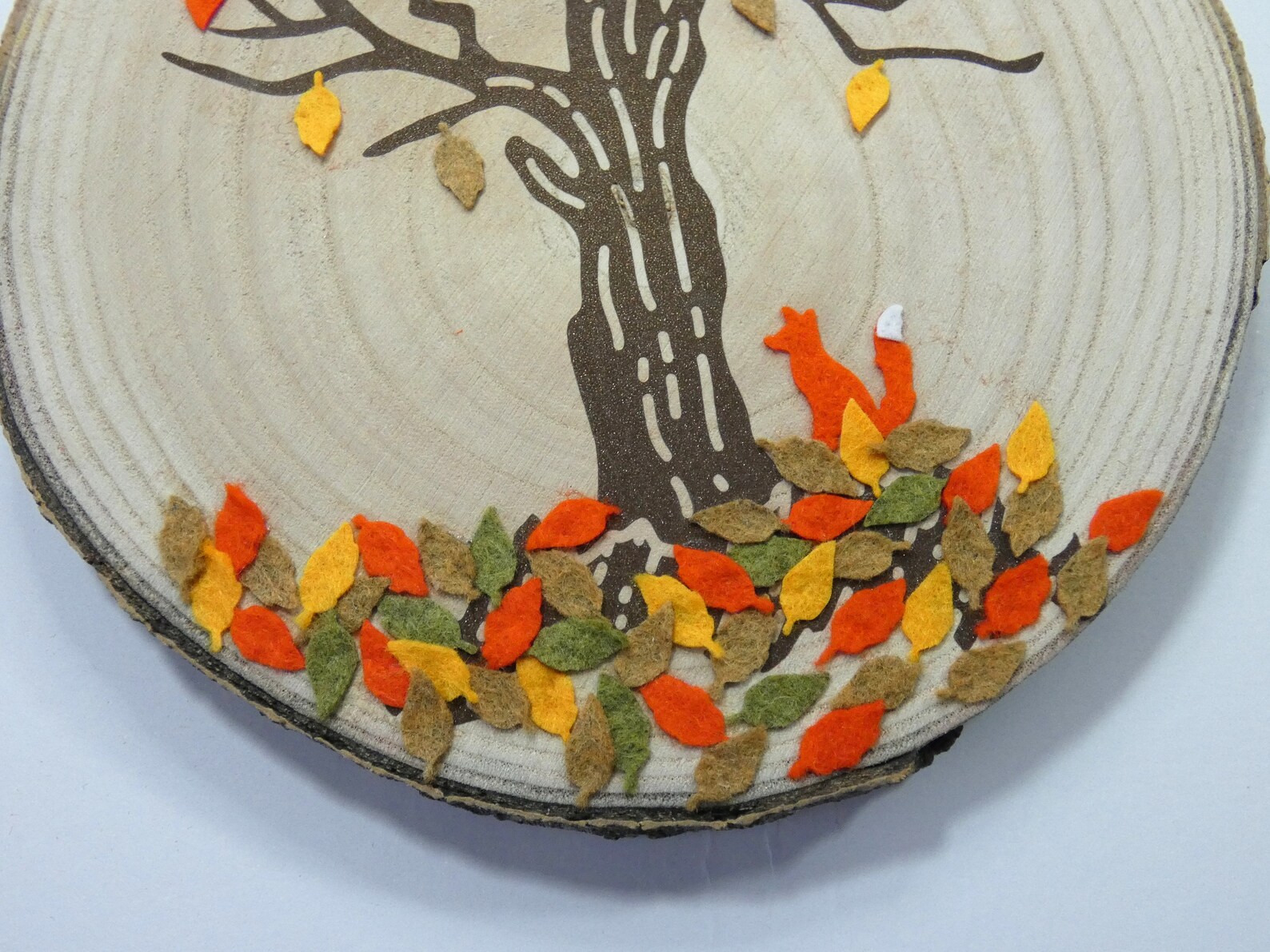 Autumnal Natural Tree Slice Wooden Tree Slice Fall Decor - Etsy