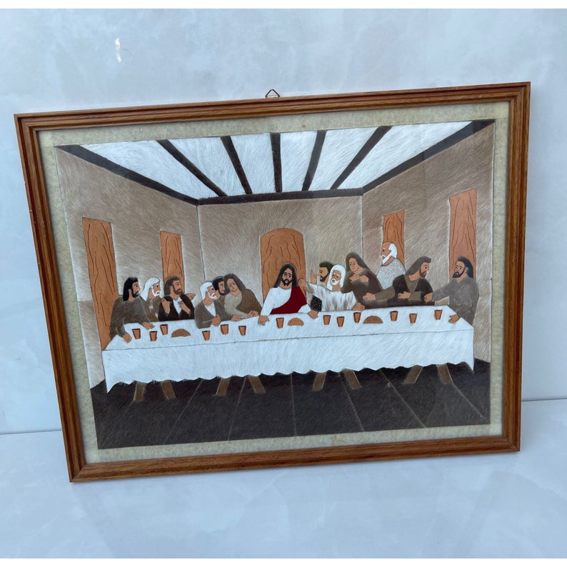 The Last Supper Jesus Christ Religious Holy Thursday Wall Frame Art ...