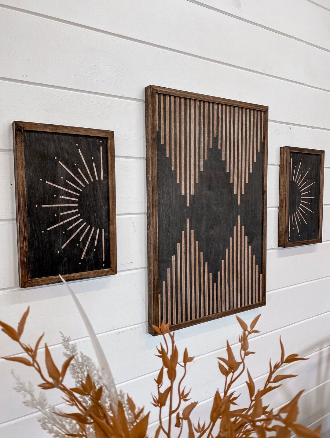 Boho Wall Decor | Aztec Wall Art | Southwestern Decor | Sunburst Wood ...