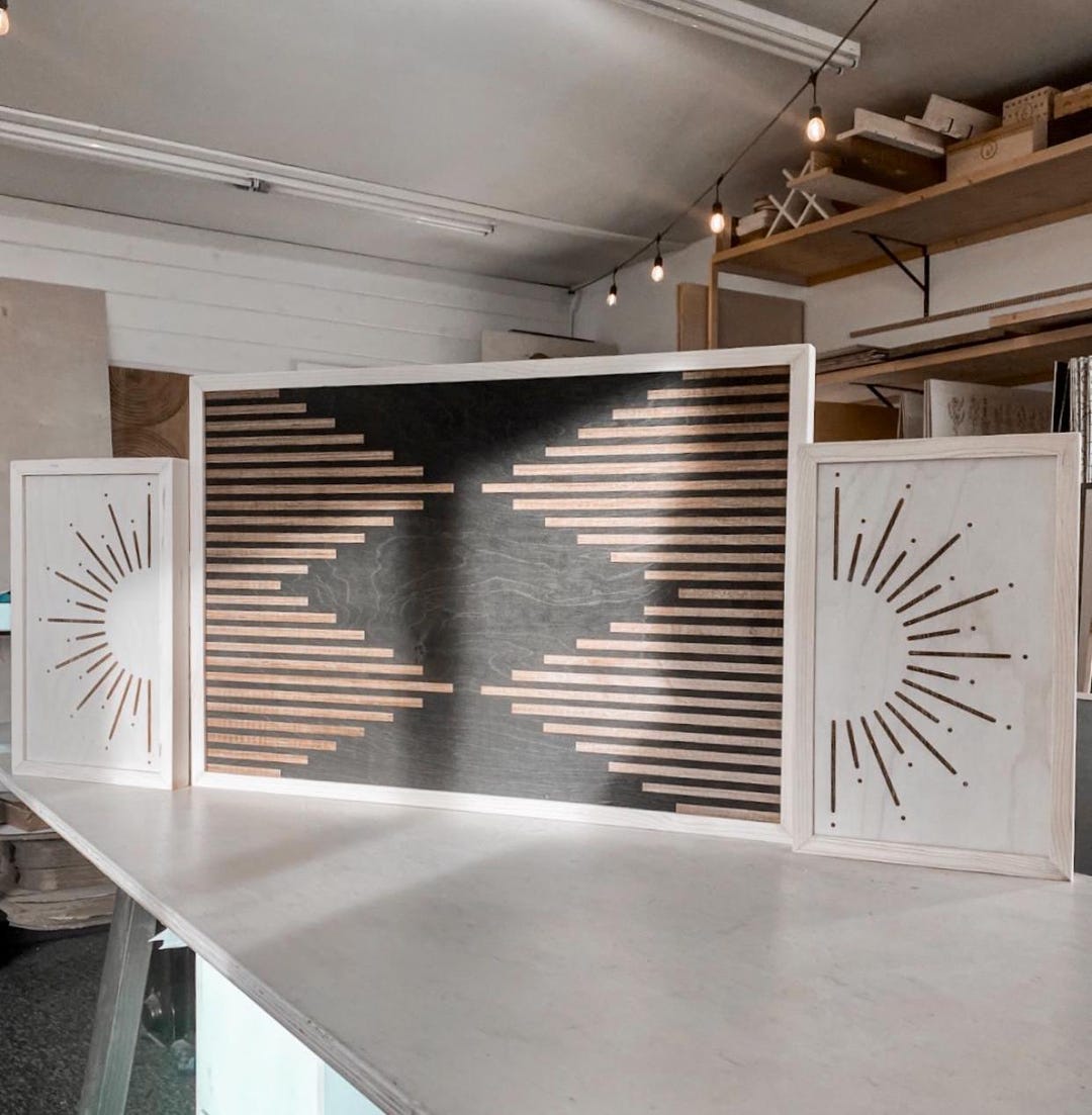 Aztec Wall Hanging | Aztec and Sun Wood Wall Art | Aztec Wall Decor ...