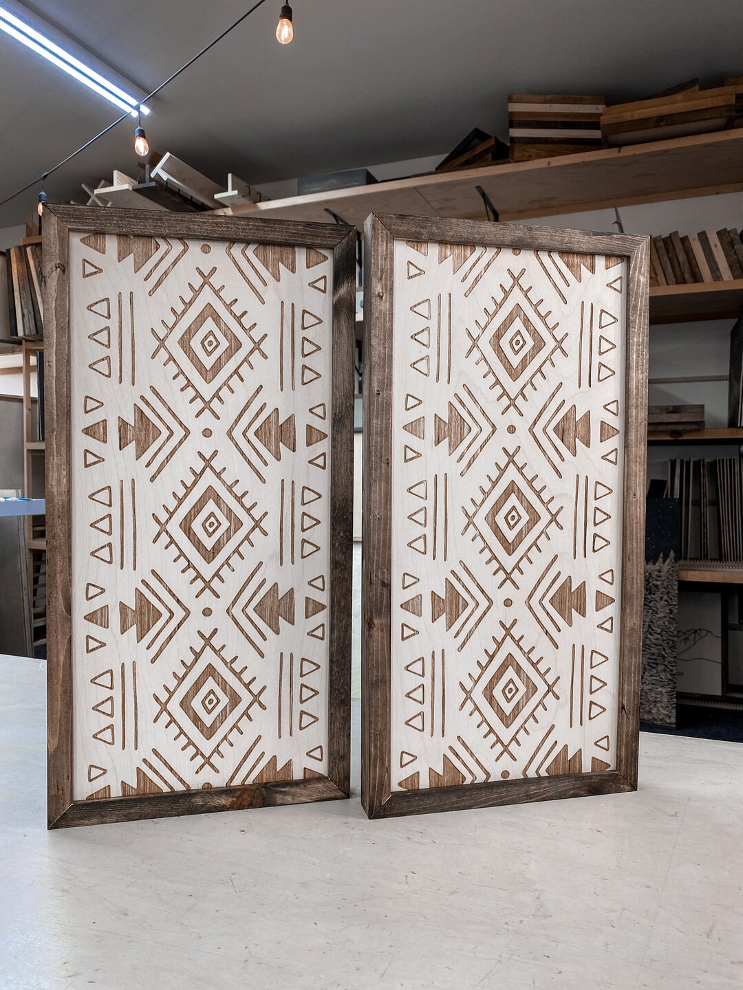 Aztec Wall Art | Boho Wall Art | Aztec Wall Decor | Western Wall Panel ...