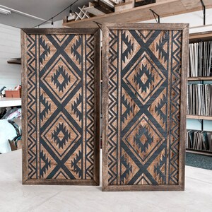 Aztec Wall Art | Boho Wall Art | Aztec Wall Decor | Western Wall Panel ...