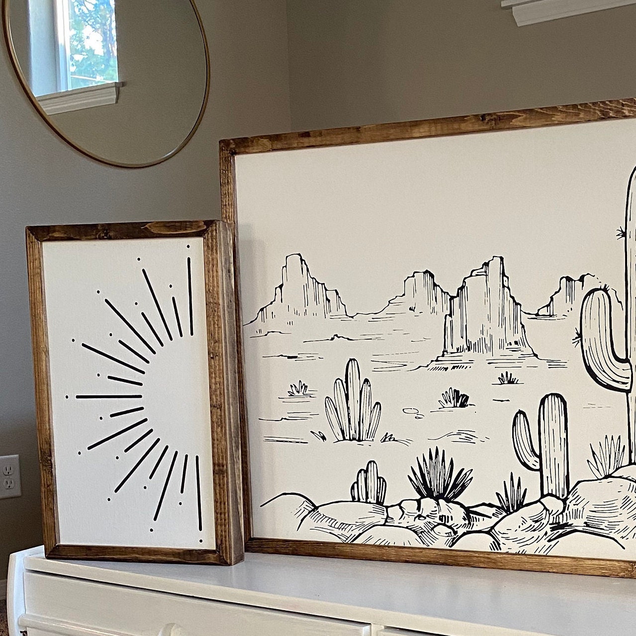 Boho Decor Living Room Desert Wall Decor Southwestern - Etsy