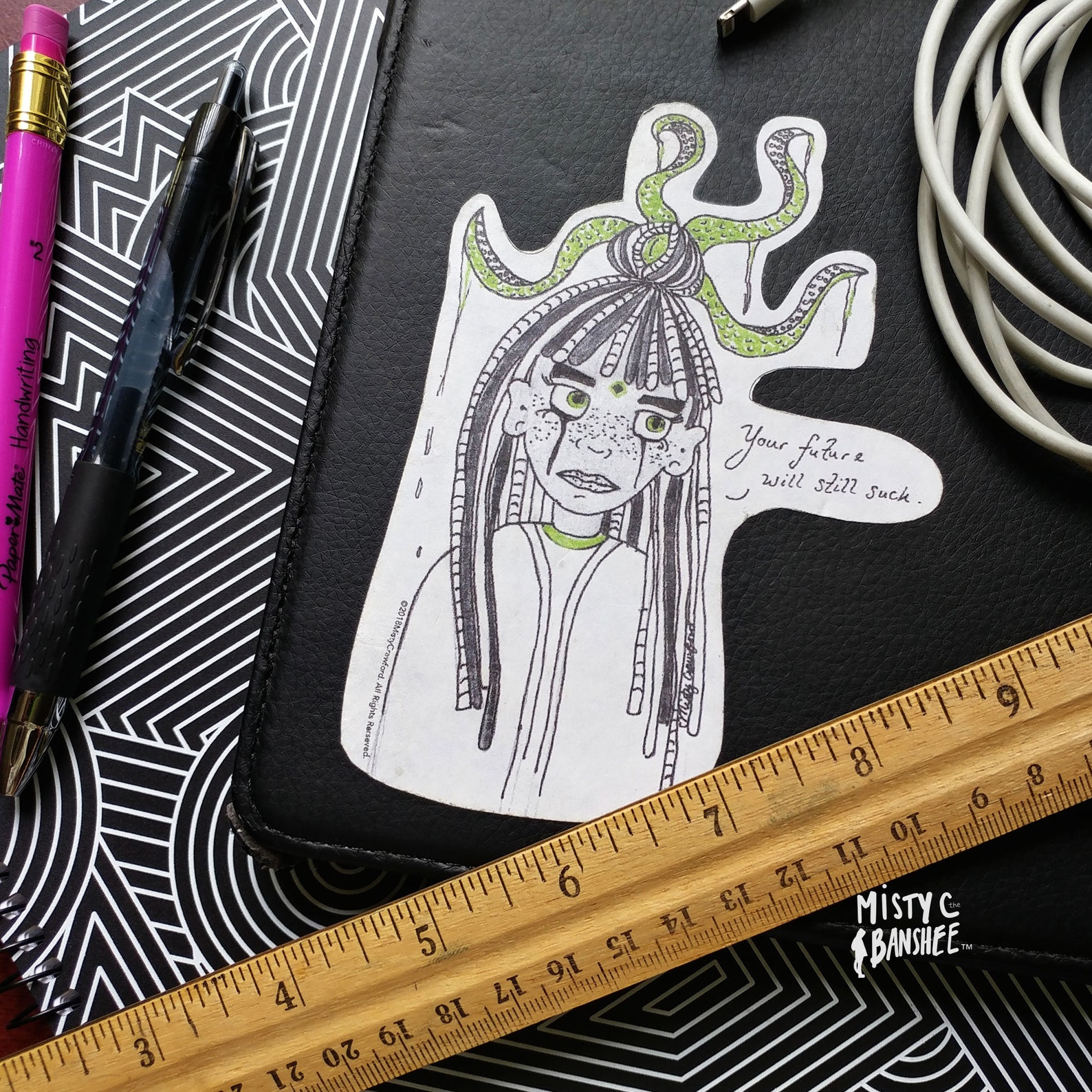 Daisy_the_oracle-sticker by Misty C THE BANSHEE - Etsy