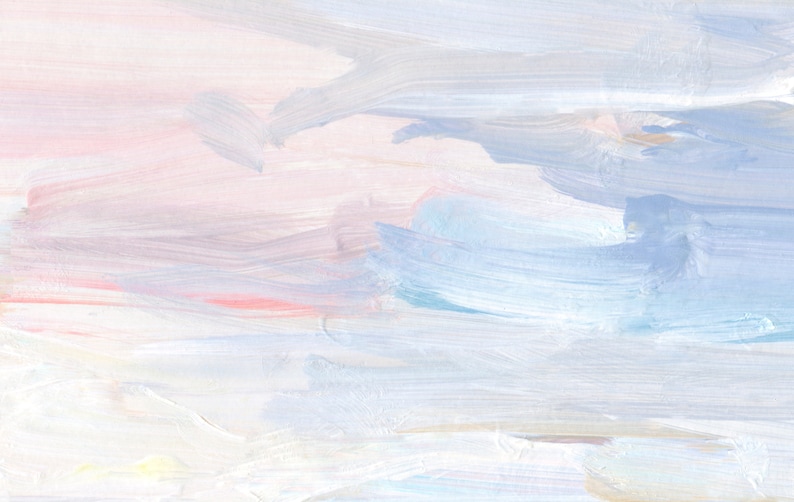 Pastel Abstract Landscape Wall Art Set of 2 Prints Light Pink Green ...