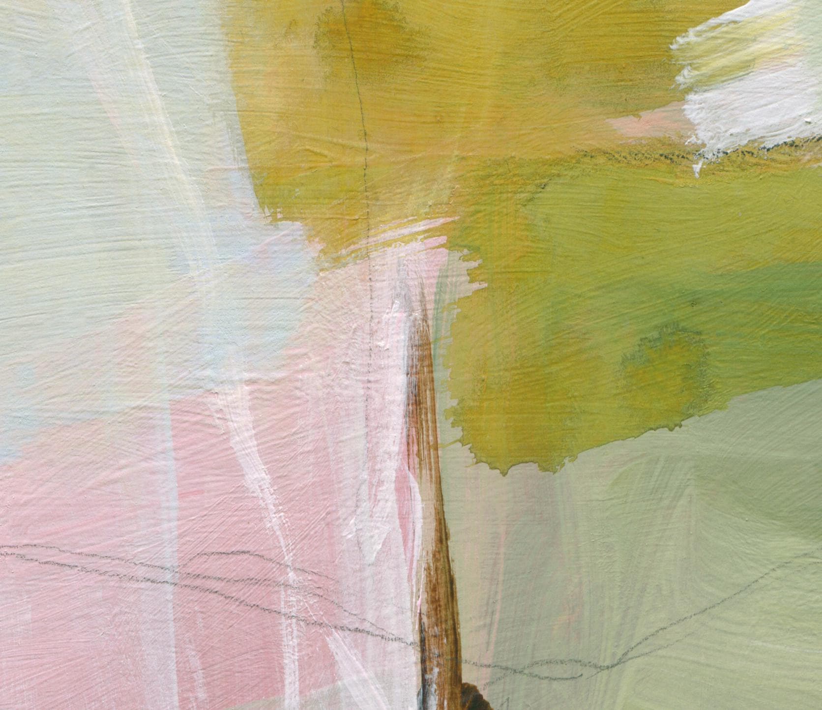 Set of 2 Abstract Pastel Wall Art Mauve and Sage Pastel Green Prints ...