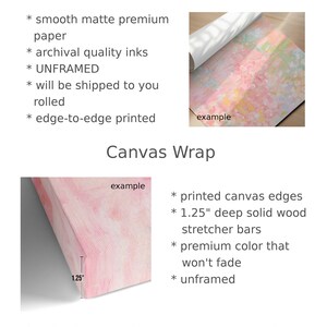 Horizontal Large Wall Art Colorful Art Print, Floral Painting Abstract ...