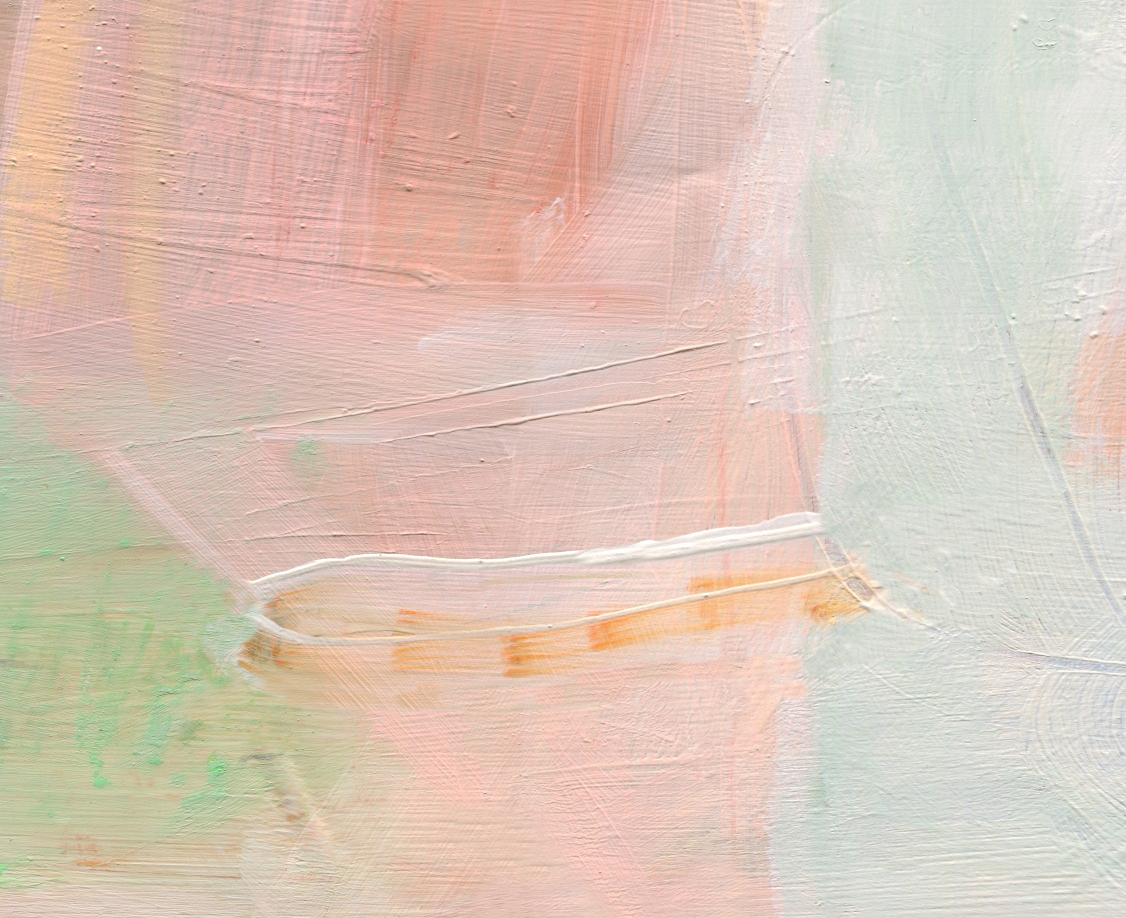 Pastel Abstract Painting, Cream Wall Art, Trendy Home Decor - Etsy